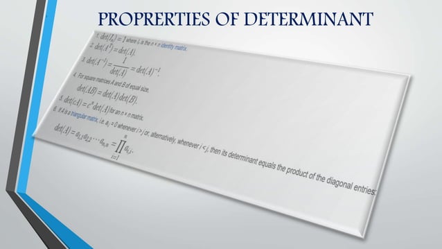 Determinants | PPTX | Physics | Science