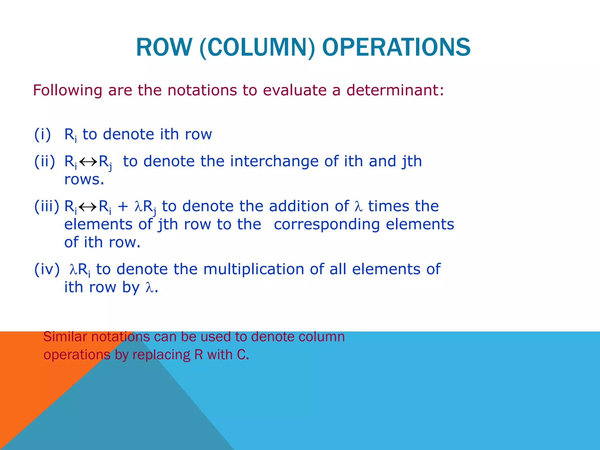 Determinants | PDF