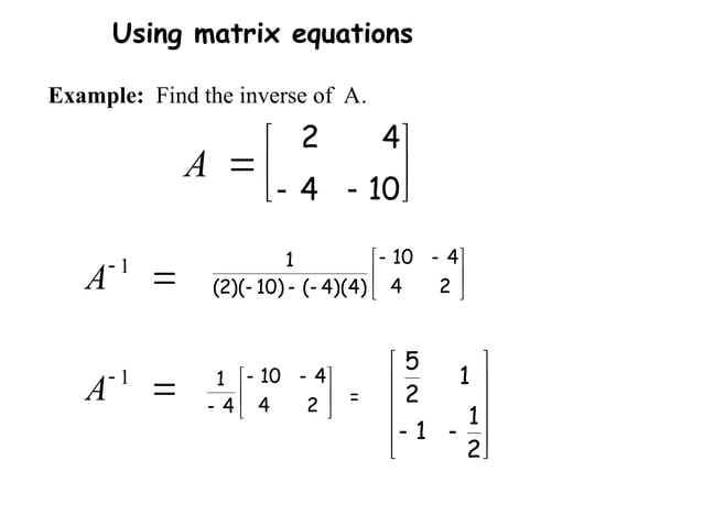 determinants and matrices in mathematics.ppt