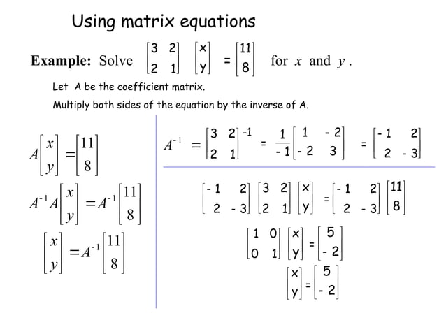 determinants and matrices in mathematics.ppt