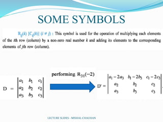 DETERMINANTS CLASS XII MODULE 1 | PDF