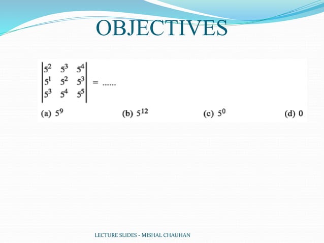 DETERMINANTS CLASS XII MODULE 2 | PDF | Physics | Science
