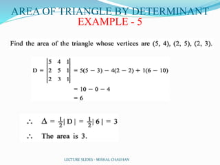 DETERMINANTS CLASS XII MODULE 2 | PDF