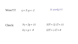Determinants, inverse matrices & solving | PPT