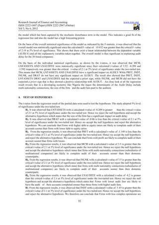 Determinants of audit delay in nigerian companies | PDF