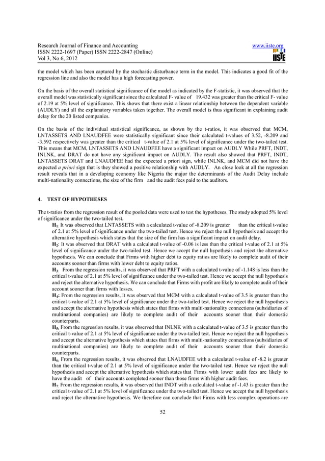 Determinants of audit delay in nigerian companies | PDF Determinants of audit delay in nigerian companies | PDF