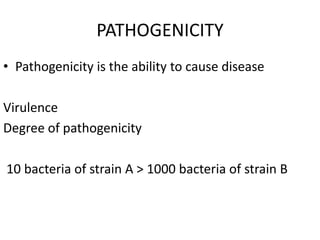 Determinants of bacterial pathogenicity | PPTX