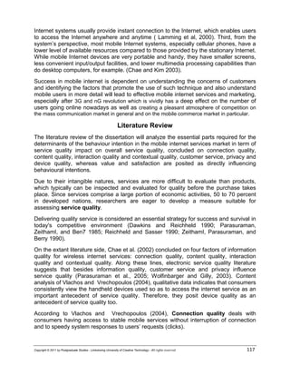 Determinants of behavioural intentions in the mobile internet | PDF