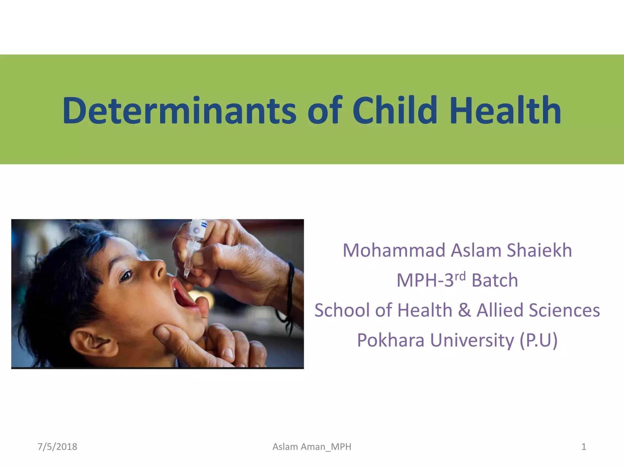 Determinants of child health | PDF