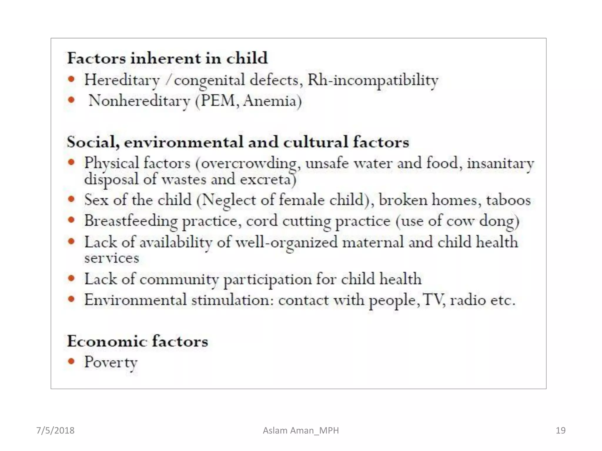 Determinants of child health | PPT