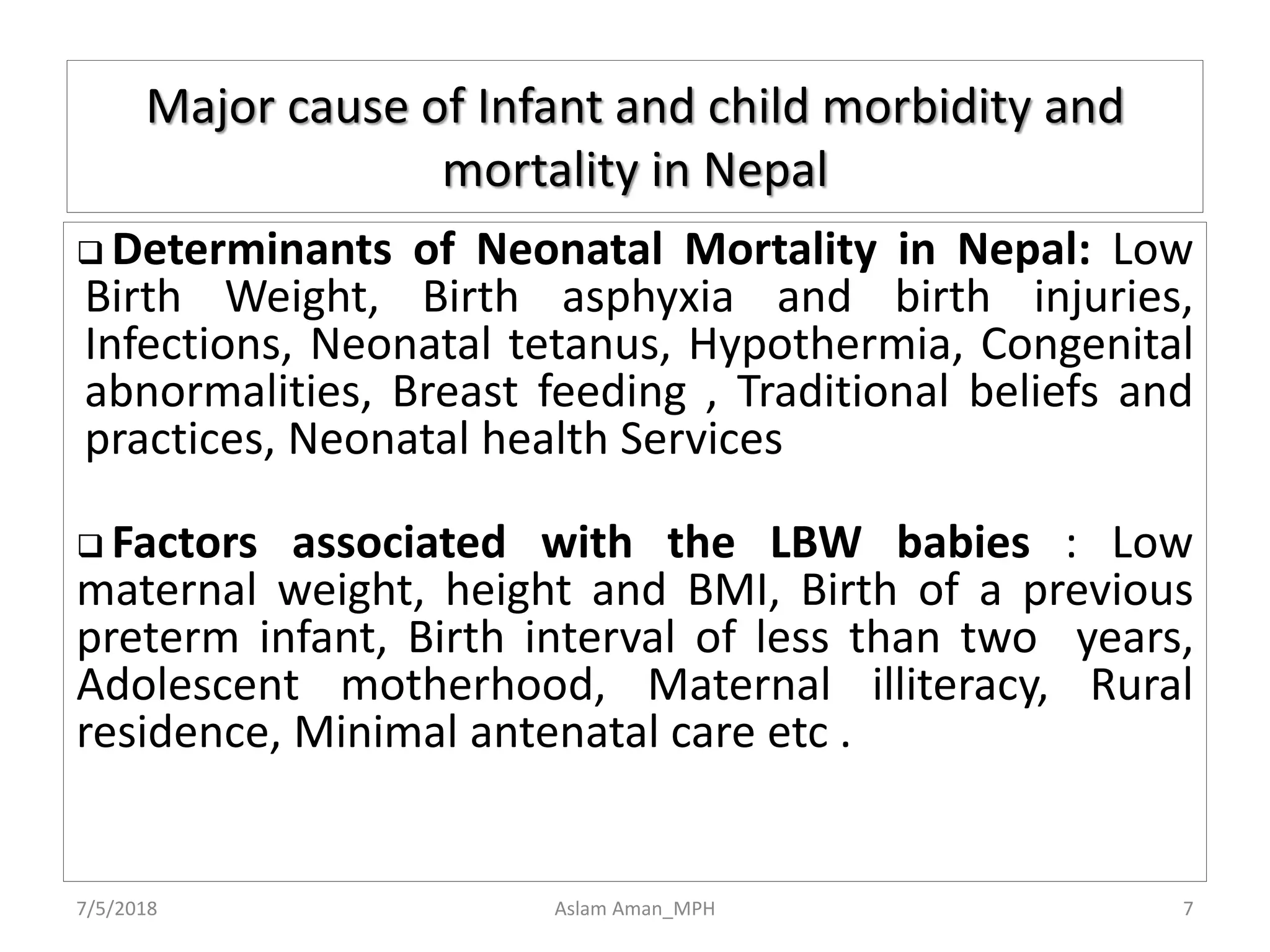 Determinants of child health | PPT