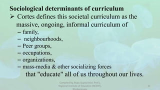 Determinants of curriculum | PPTX