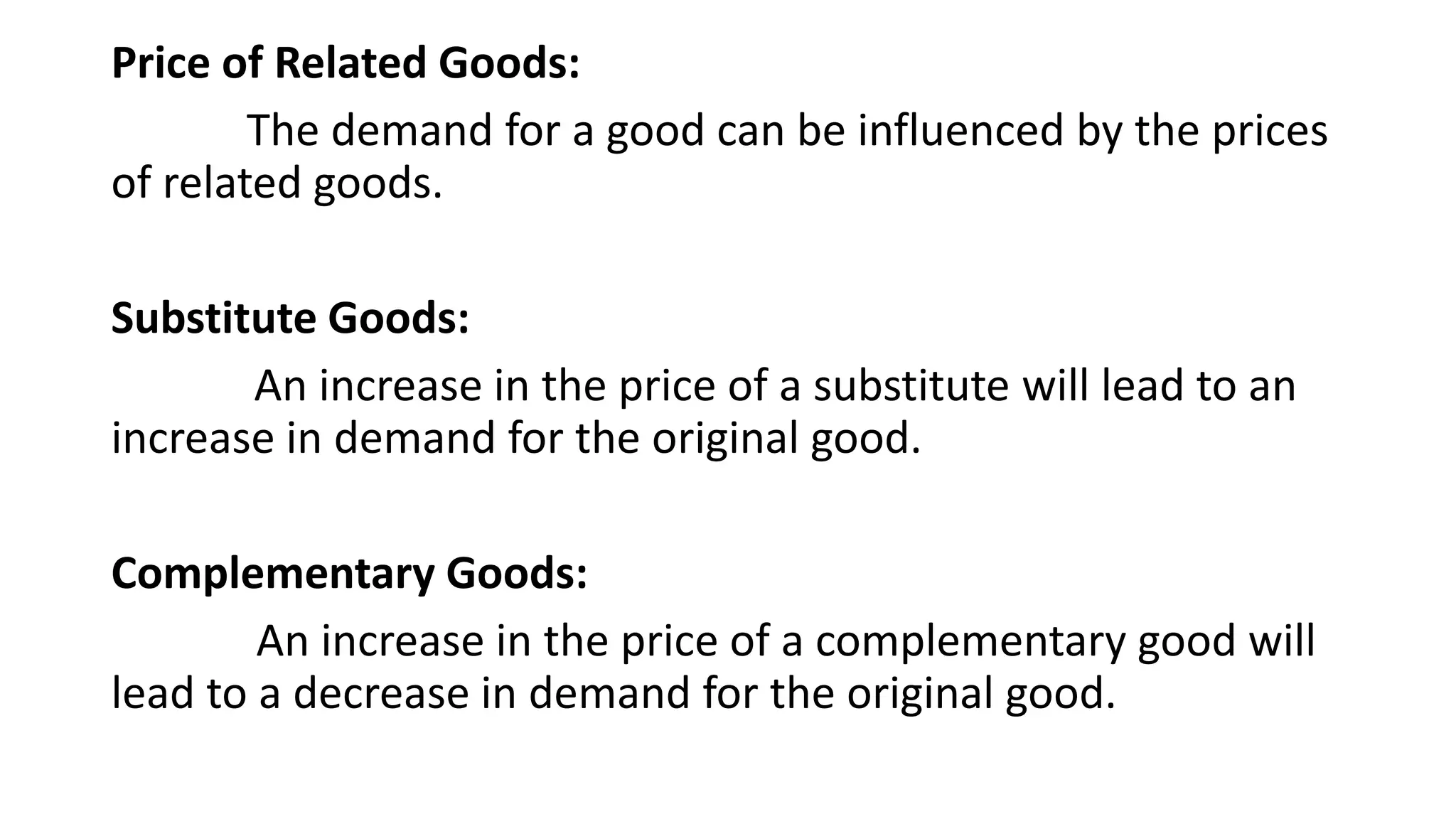 Determinants of Demand and Supply PPT -FIM | PPTX