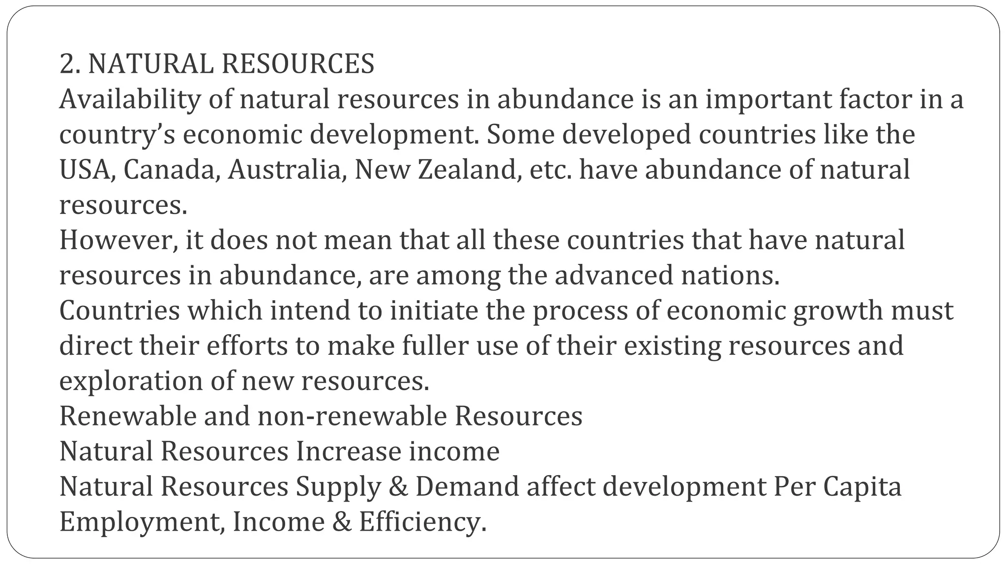 Determinants of economic development | PPTX