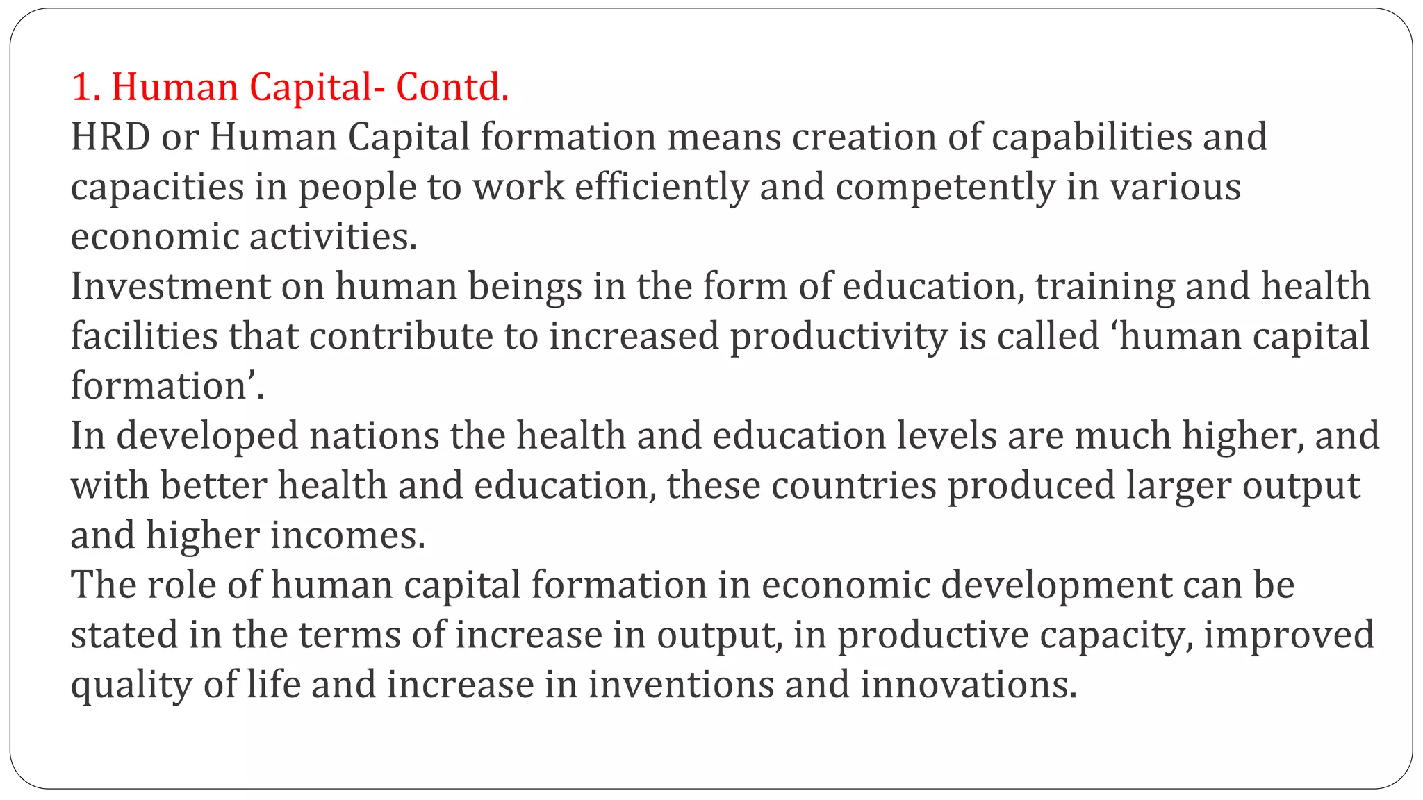 Determinants of economic development | PPTX