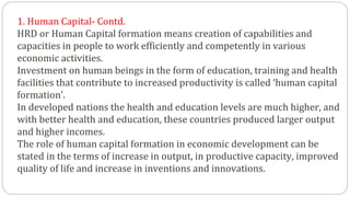 Determinants of economic development | PPTX