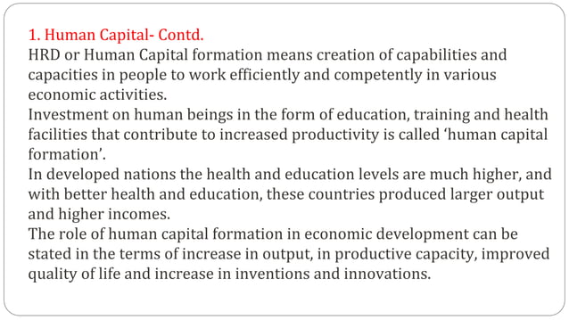 Determinants of economic development | PPTX | Economy | Business and ...