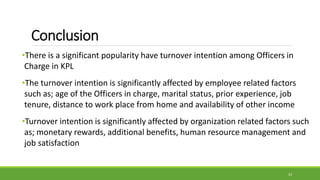 Determinants of employee turnover intention | PPTX