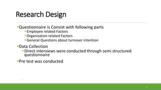 Determinants of employee turnover intention | PPTX