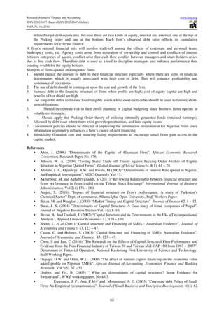 Determinants of financial structure | PDF