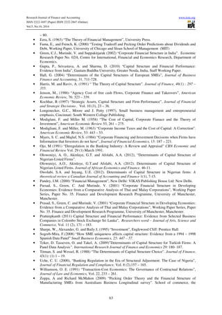Determinants of financial structure | PDF