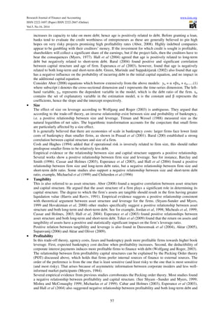 Determinants of financial structure | PDF
