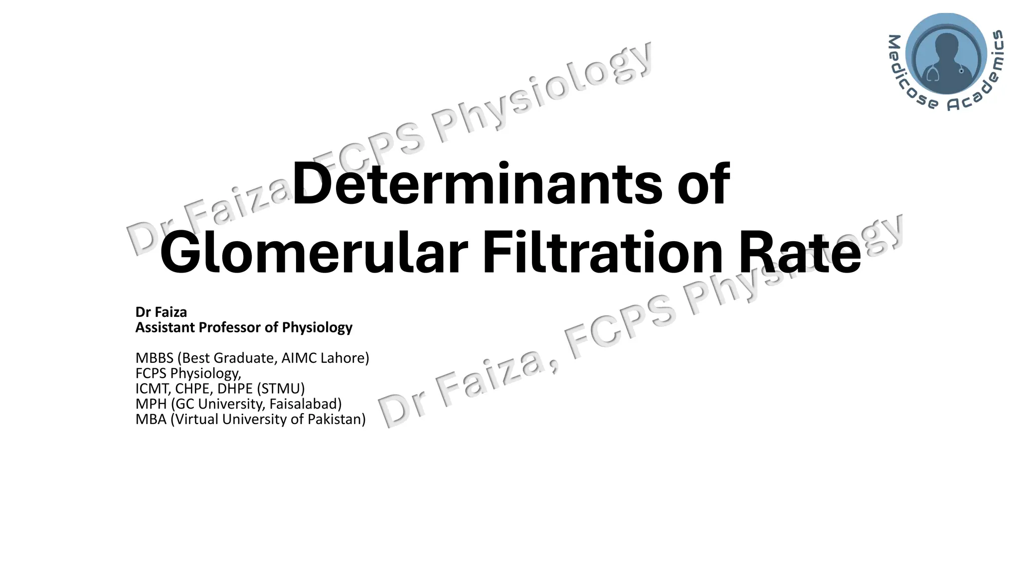 Determinants of Glomerular Filtration Rate and Renal Blood Flow | PDF