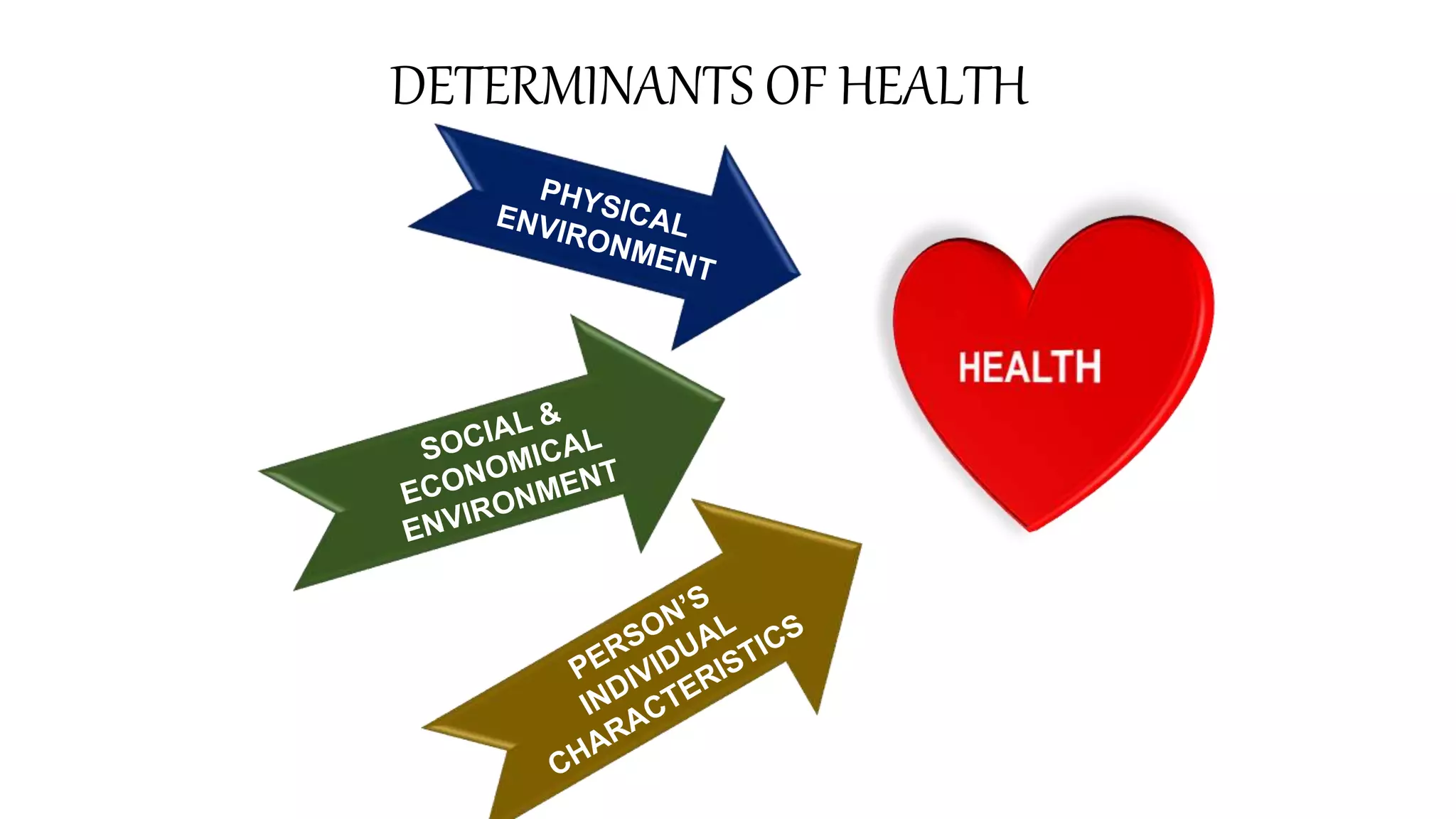 health cocepts, dimensions and determinants | PPTX