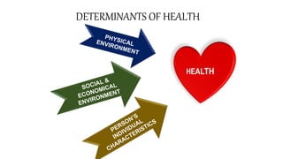 health cocepts, dimensions and determinants | PPTX