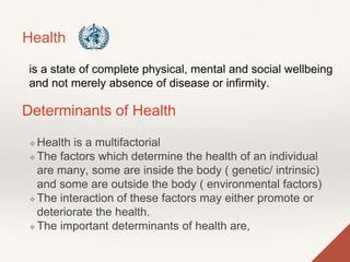 Determinants of health | PPTX