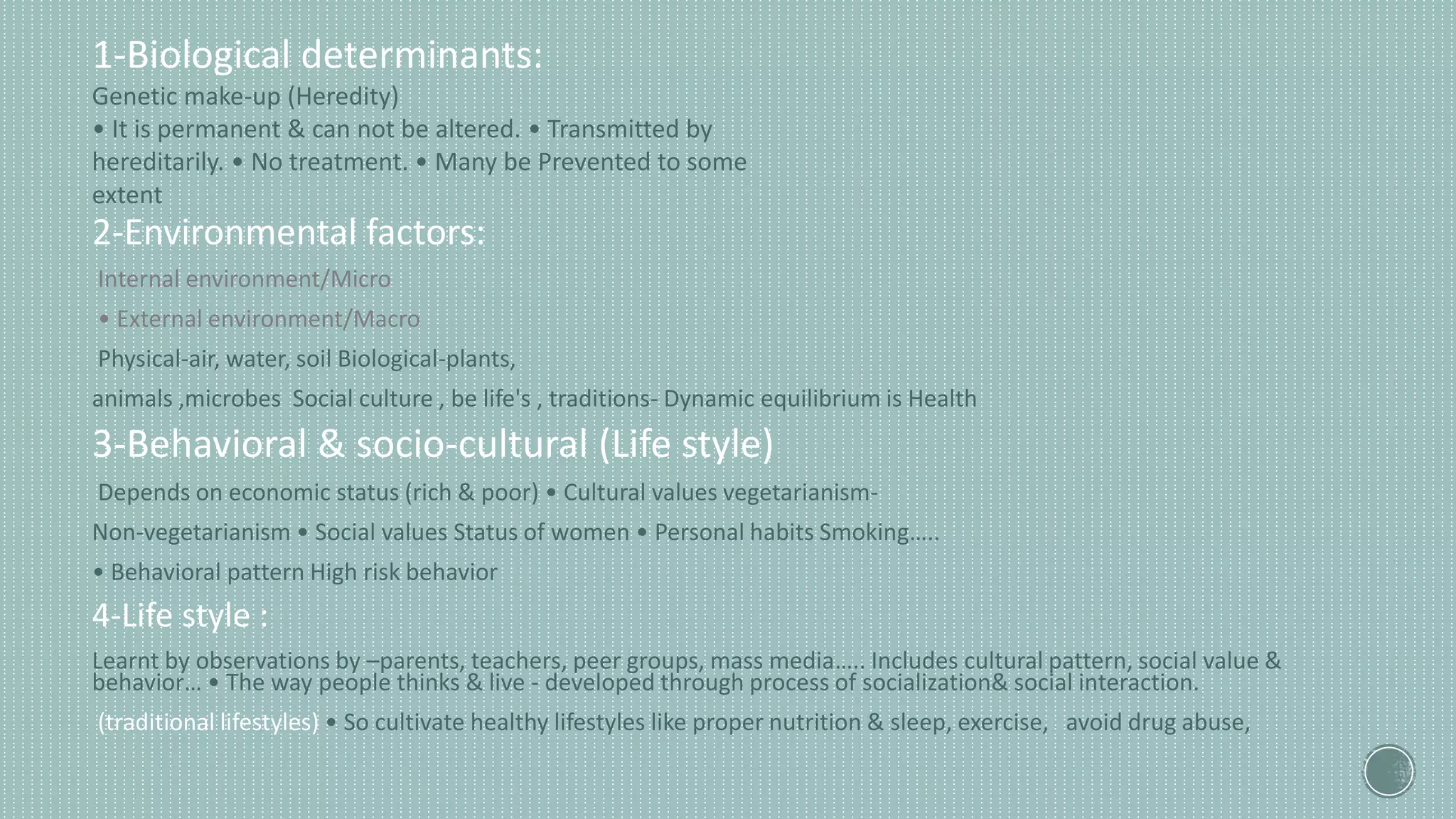 Determinants of health | PPTX
