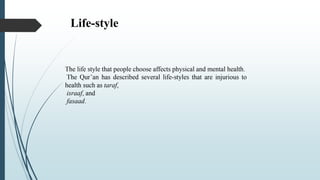 Determinants of Health In Islamic perspective | PPTX