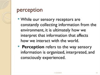 Determinants of Human Behaviour, perception.pptx