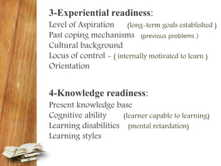 Determinants of learning | PPTX