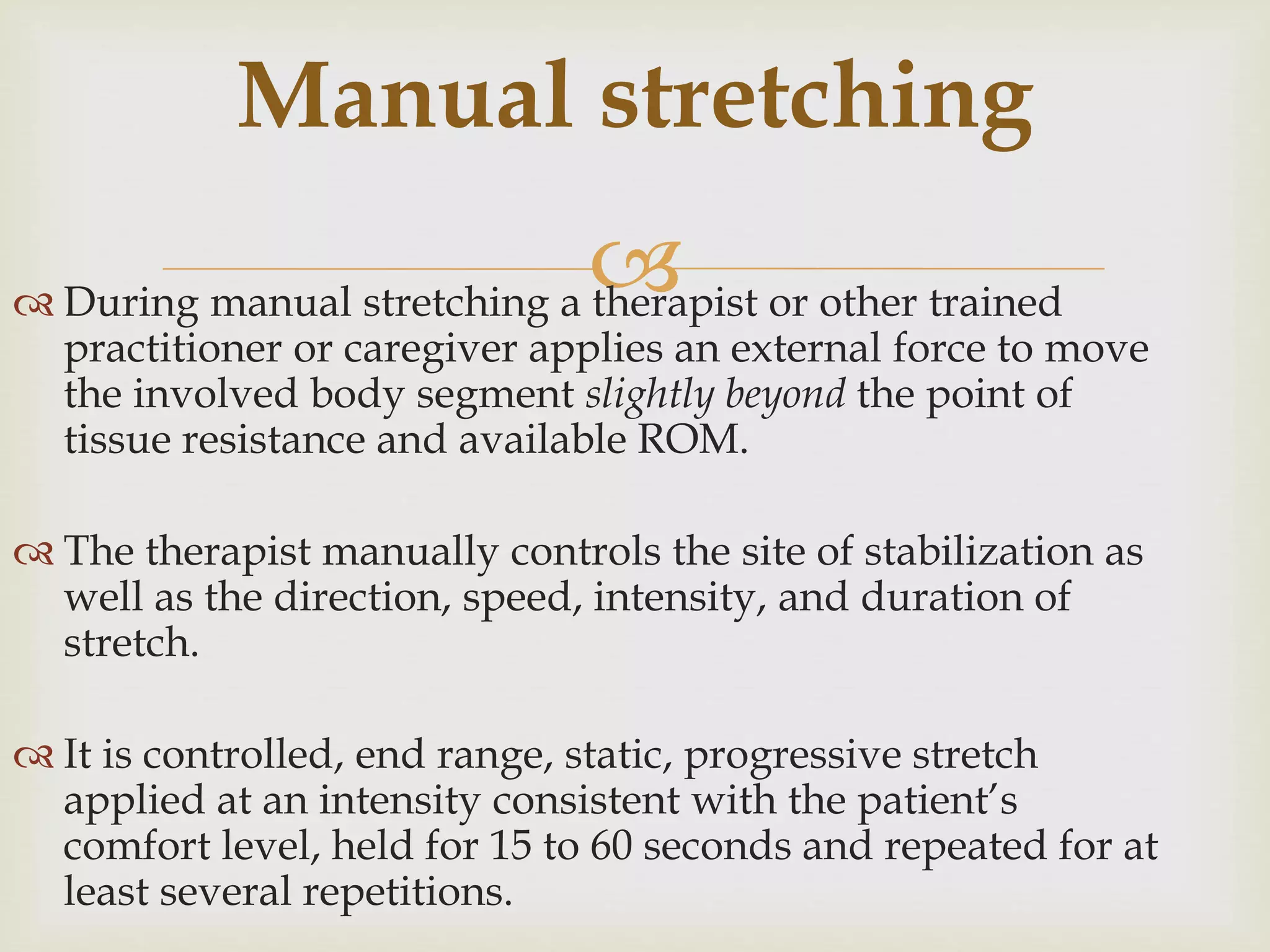 Determinants of stretching interventions | PPTX