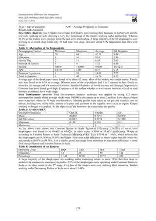 Determinants of the efficiency of microfinance borrowers and non borrowers-evidence from ...