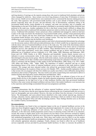 Determinants of use of maternal health care services in a rural ...