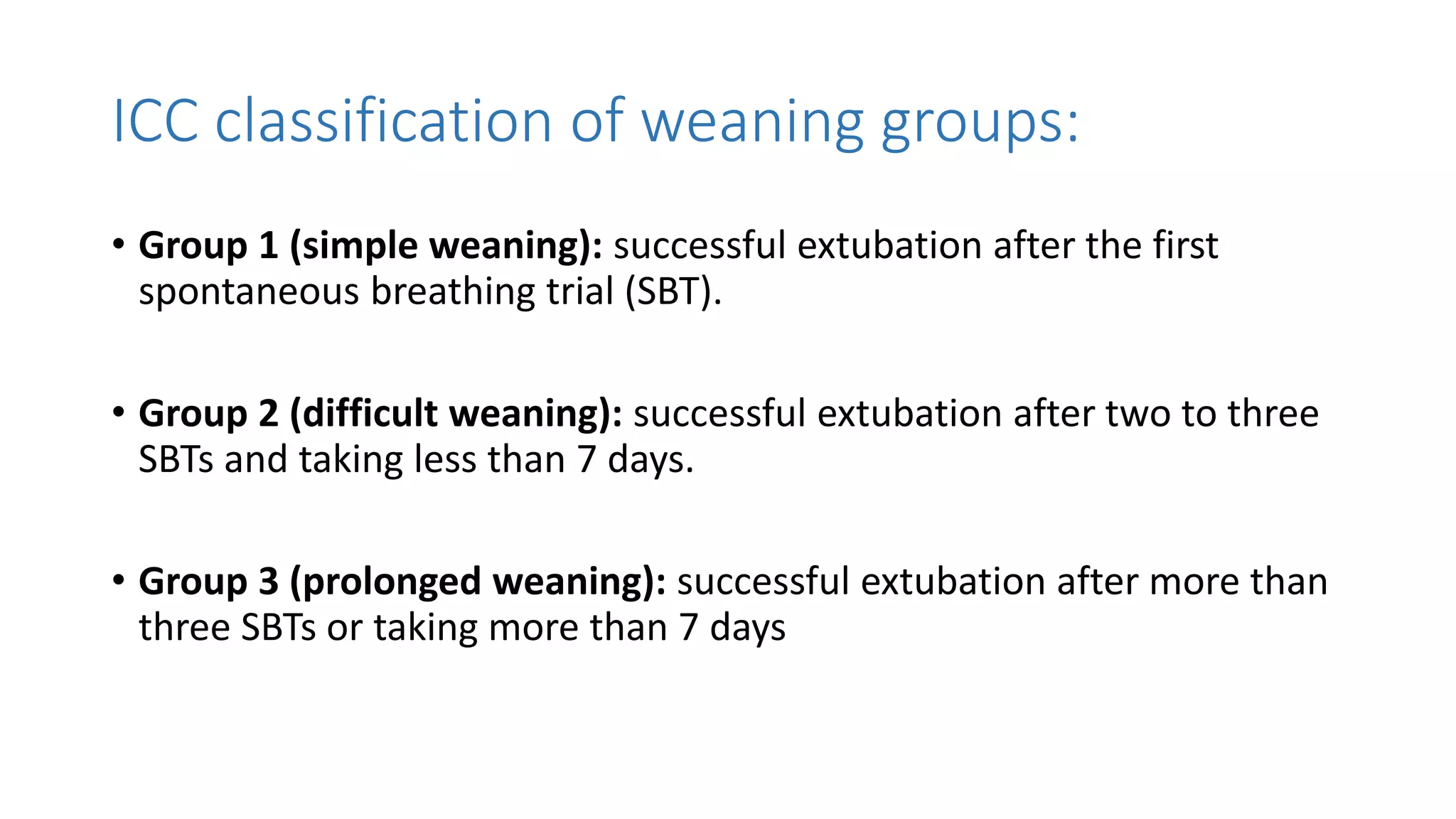 Determinants of weaning from mechanical ventilation | PPTX | Lung and ...