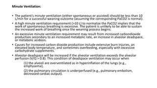Determinants of weaning from mechanical ventilation | PPTX