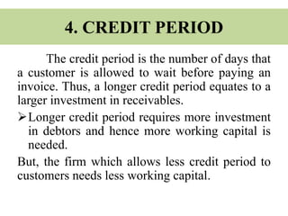 Determinants of working capital | PPTX