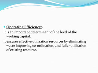 GFGC CHIKKABASUR DETERMINANTS OF WORKING CAPITAL | PPT