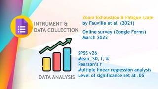 Determinants of Zoom Fatigue among Graduate Students | PPTX | Web ...