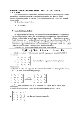 Determinant ve hesaplanmasi_ve_numerik_yontemler | DOC