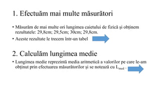 Determinarea valorii unei marimi fizice | PPTX