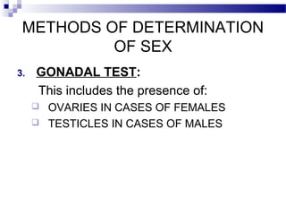 Determination of sex | PPT
