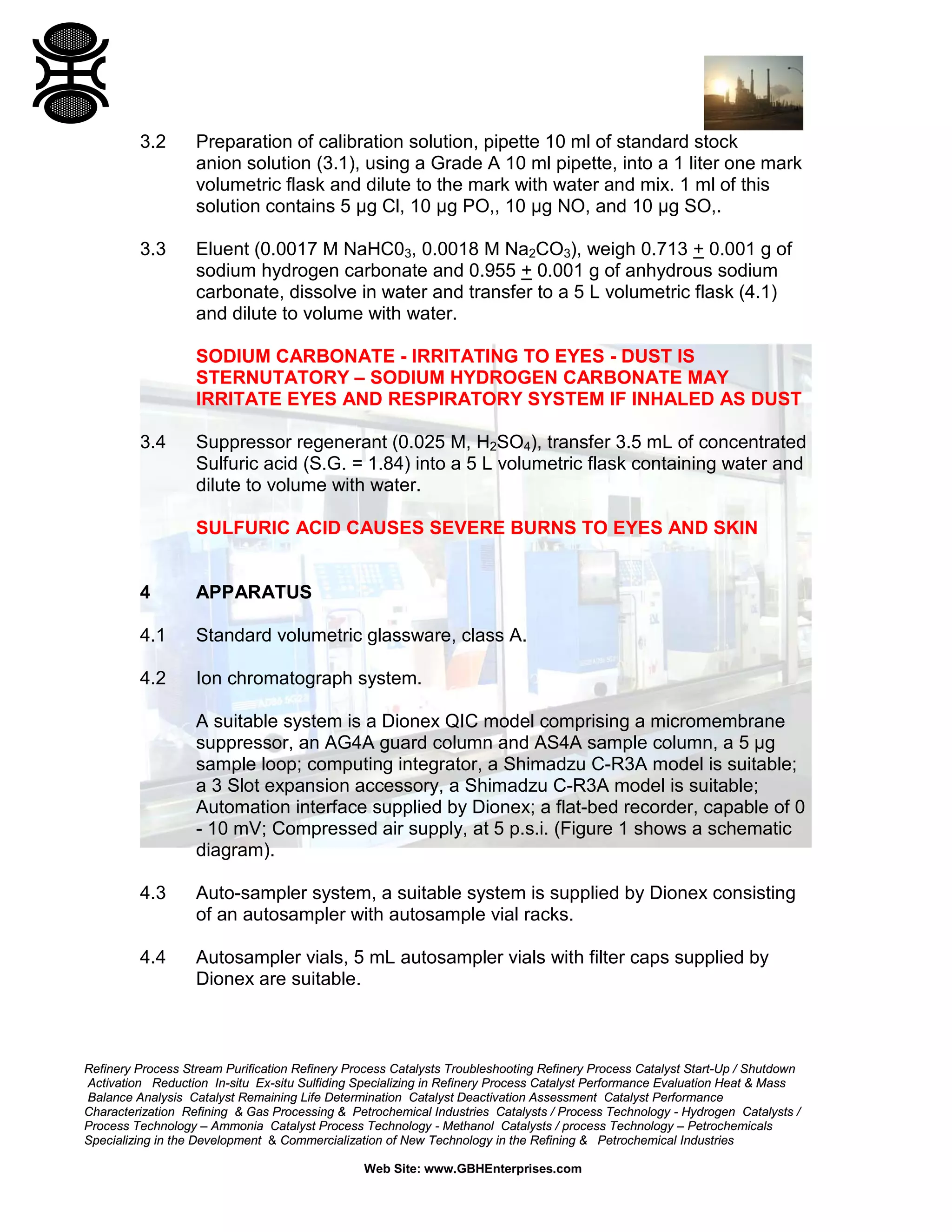 Determination of Anions by Ion Chromatography | PDF