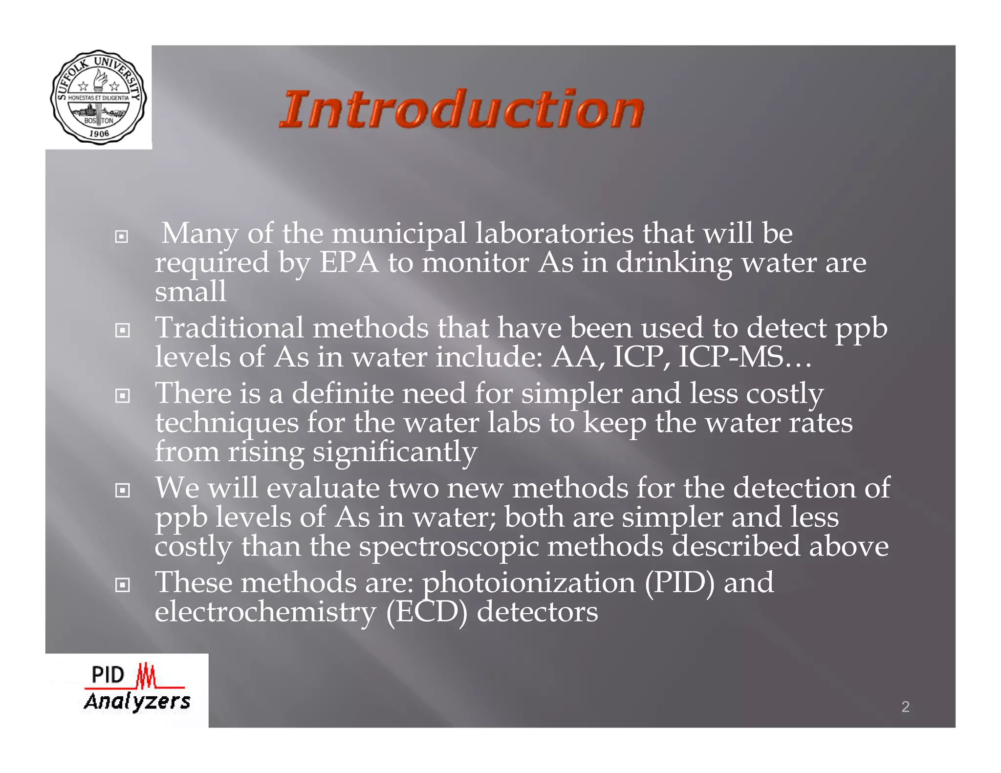 Determination Of Arsenic In Water At Ppb Levels | PDF