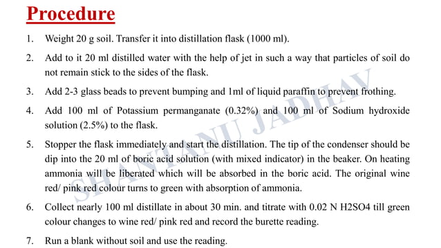Determination of available nitrogen. | PDF