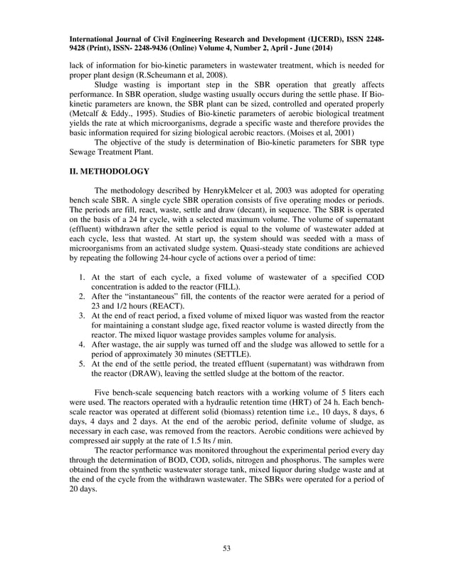 Determination of bio kinetic parameters | PDF Determination of bio kinetic parameters | PDF