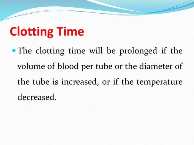 DETERMINATION OF BLEEDING AND CLOTTING TIME Ass.Lec Hussein Hamid Al-hichamy | PPT | Blood ...